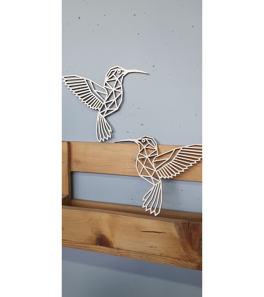 MADERA COLIBRI REGALO SAN VALENTIN